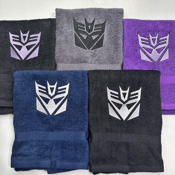 Star Oaks Farm | Bath | Transformers Towels Embroidered Decepticon Hand ...
